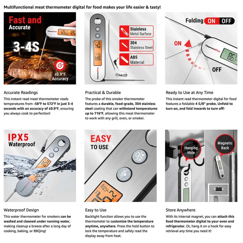 ThermoPro TP-03H Professional Grade Thermometer in Sri Lanka – TechShop.LK