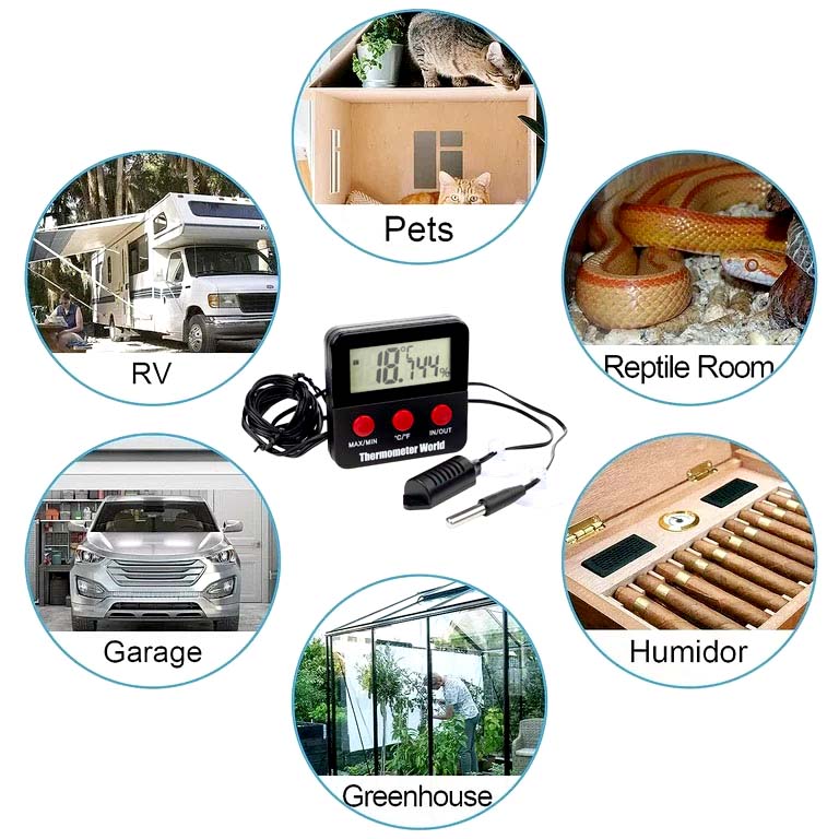 Greenhouse & Farm Thermometer Hygrometer with External Probes in Sri ...
