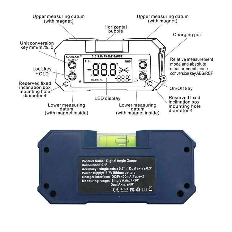 SHAHE Dual Axis Digital Inclinometer (Rechargeable) in Sri Lanka ...