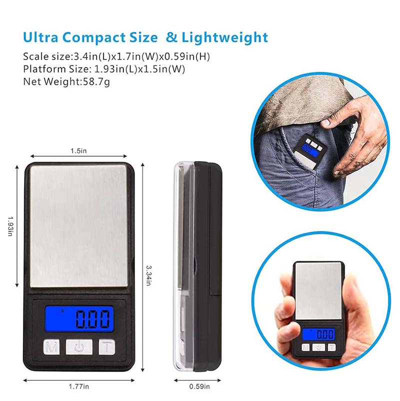 Mini Digital Pocket Scale 0.01-200g in Sri Lanka – TechShop.LK